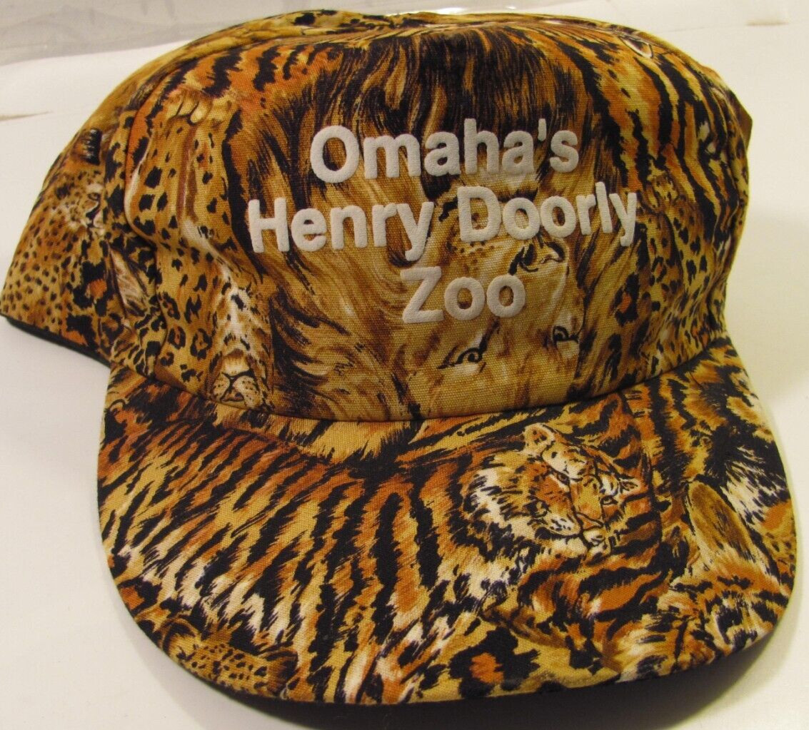 Omaha Zoo Hat Tiger Leopard Vintage AOP Animal Print … - Gem