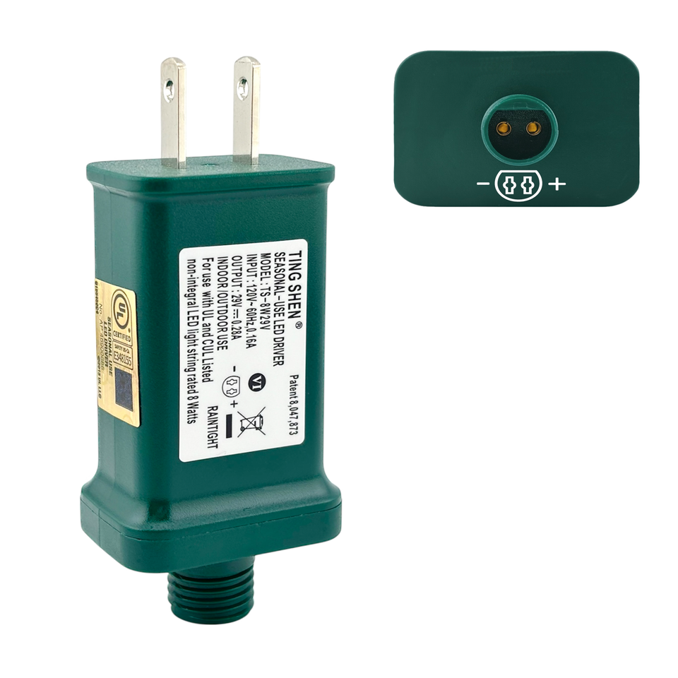 Ting Shen TS-8W29V LED Transformer DC 29V 0.28A Power Adapter for Xmas ...
