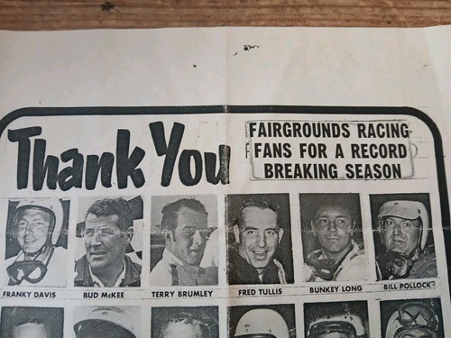 Original 70's Race Fans Record Breaking Season Spfld, Missouri, LARRY ...