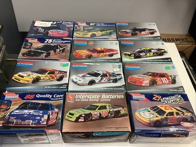 Lot Of 12 NASCAR Diecast Model Cars 1:24 Replicas Monogram Revell ...