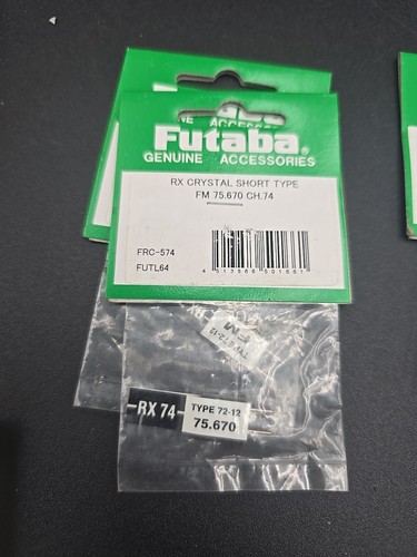2 Futaba Receiver Crystal Channel 74 New Rc Transmitter Radio Plane ...