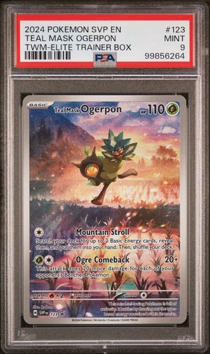 Pokemon - Twilight Masquerade - ETB TEAL MASK OGERPON 123 PSA 9 | eBay