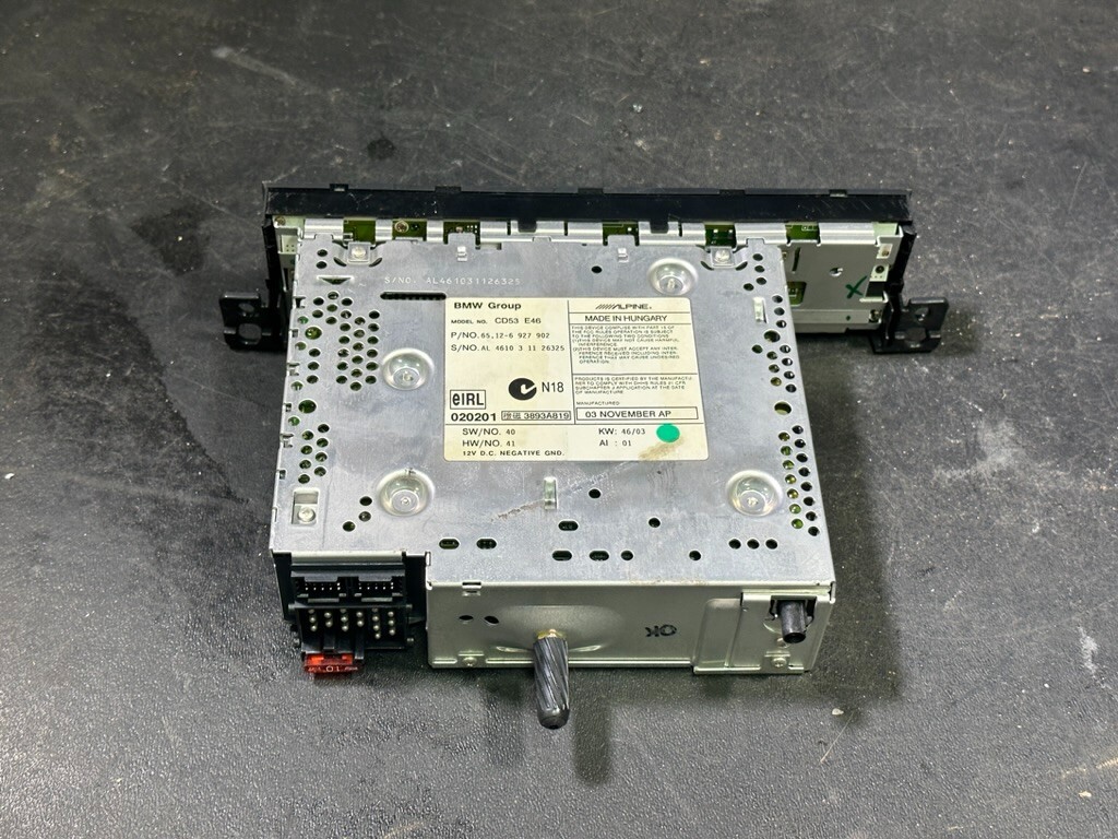 BMW E46 325i 328i 330i Front CD Player Audio Stereo Radio CD53 Alpine ...