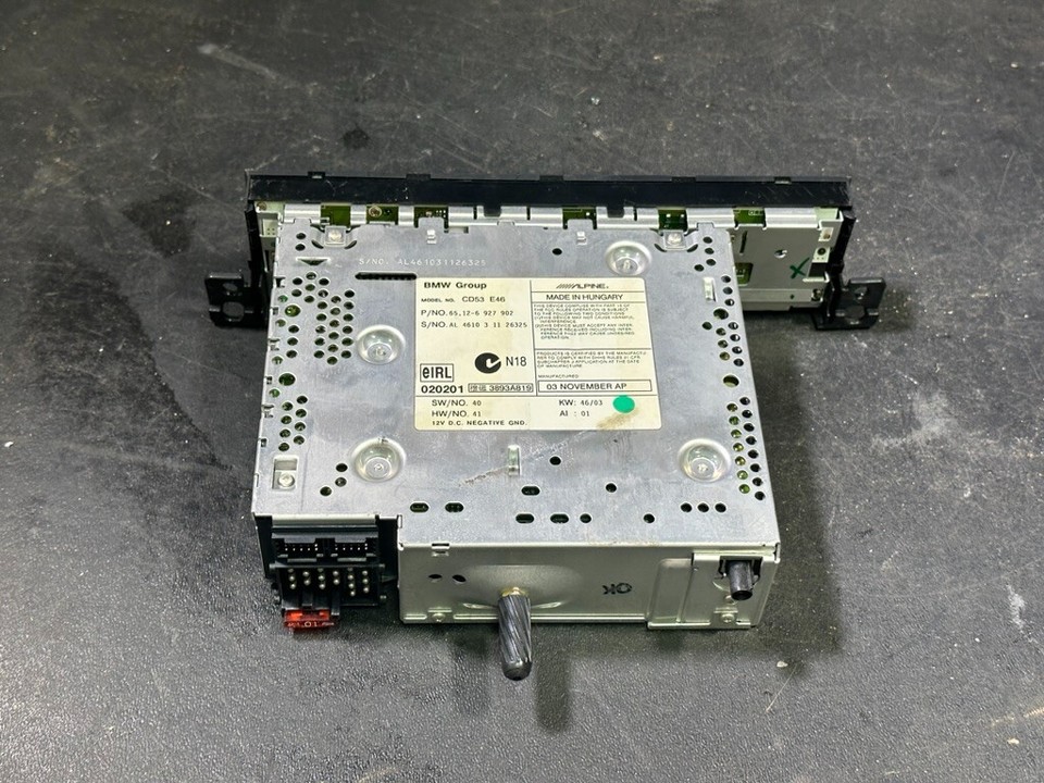 BMW E46 325i 328i 330i Front CD Player Audio Stereo Radio CD53 Alpine ...