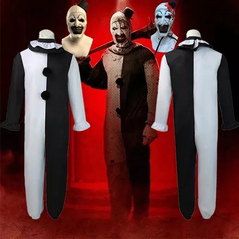 Terrifier 2 Art The Clown Cosplay Jumpsuit Halloween Carnival Costume ...