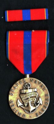 USA NAVAL RESERVE MERITORIOUS SERVICE MEDAL FULL-SIZE W/RIBBON | eBay