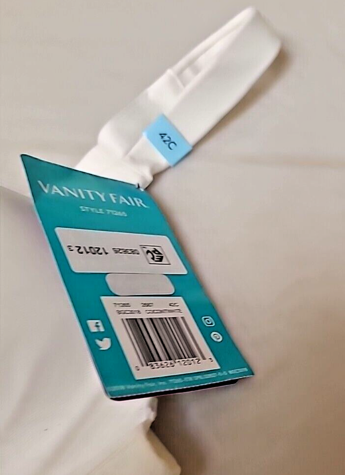 Vanity Fair Bra 42C Coconut White Breathable Luxe Wirefree 71265 NWT | eBay