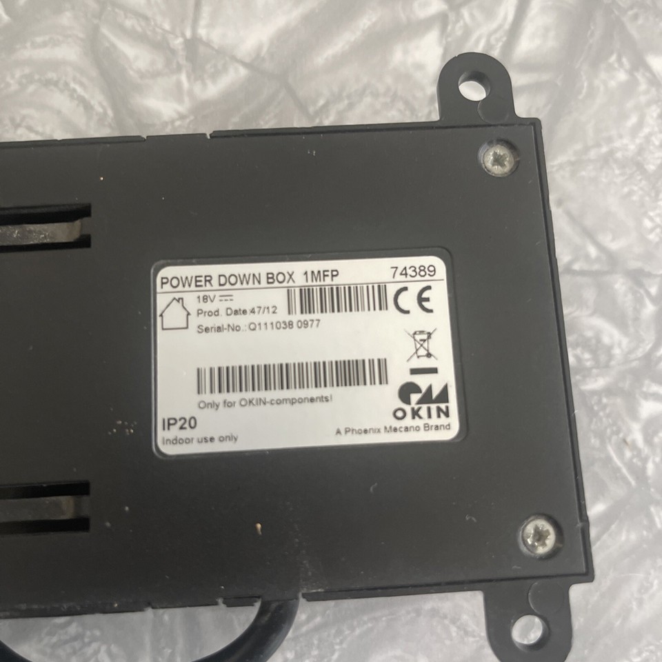 Okin Adjustable Bed Base Power Down Box 1MFP 74389 Original Replacement ...