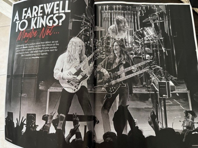RUSH 50th Anniversary Magazine Geddy Lee Neil Peart Alex Lifeson | eBay