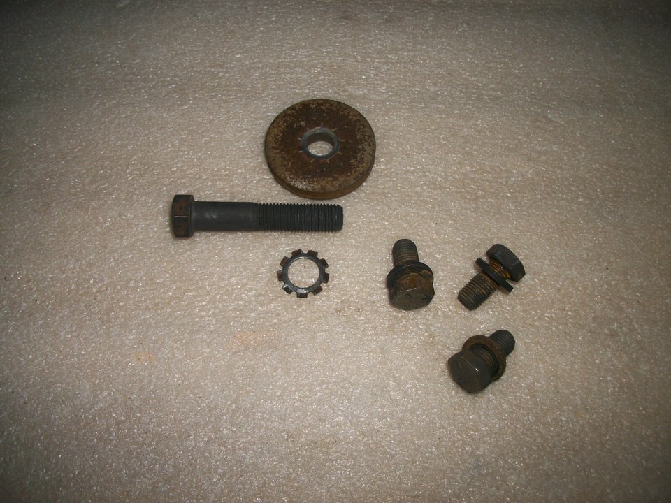 Original GM small block chevy Harmonic Balancer crank bolt and pulley ...