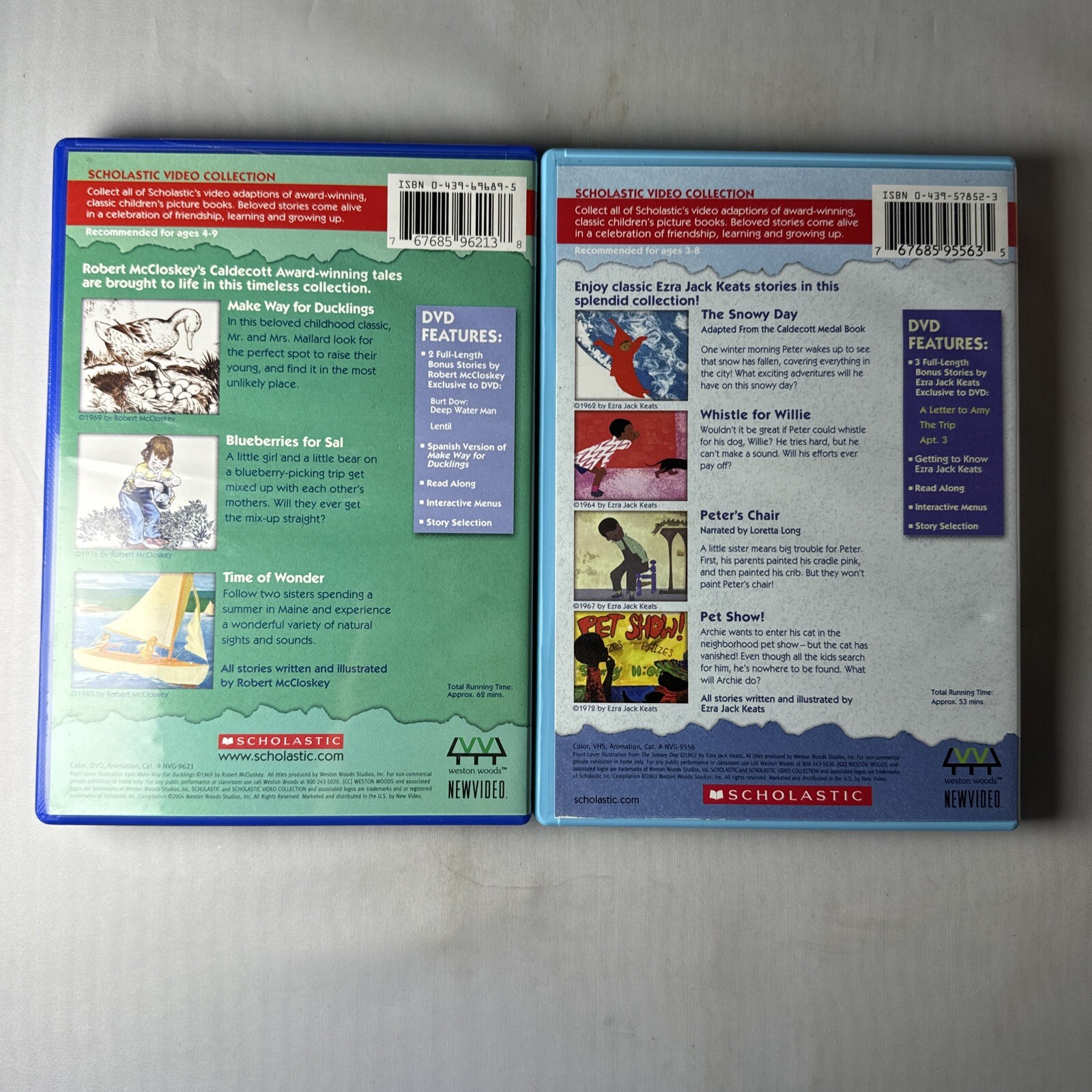 Scholastic Video Collection Kids DVD Lot (10) Homeschool Teacher ...