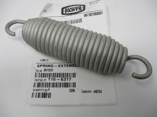 Genuine Toro Exmark 116-6317 Idler Mower Deck Spring Lazer Z Z Master ...