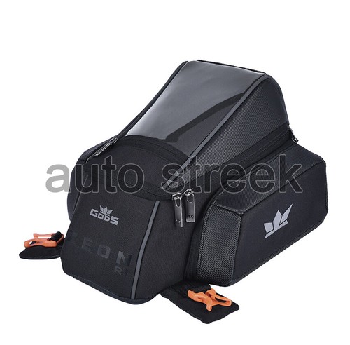 Zeon R1 - Universal Motorcycle Tank Bag with Capsule Rain Cover (Fibre ...