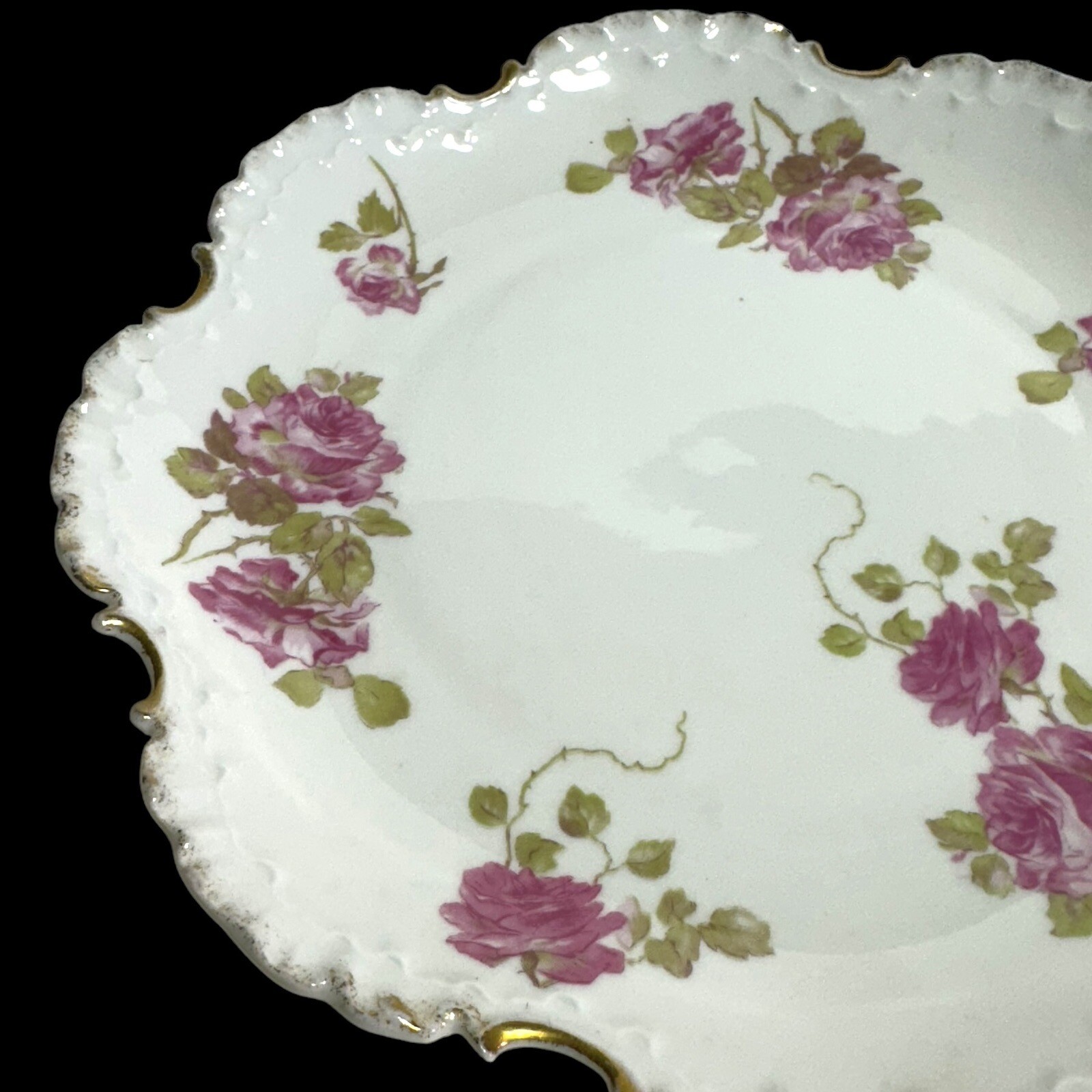 Bavaria Rosenthal Monbijou Antique Scalloped Hand Painted Porcelain ...