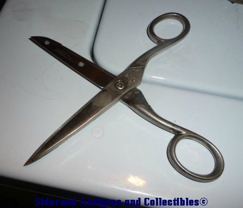 Radiant Golden Age Inlaid Scissors Richards Sheffield England Shears ...