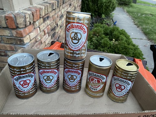 6 Different Steel And Aluminum Pull Tab Ballantine Beer Cans | eBay