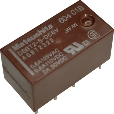 Panasonic 4kV Breakdown Relay 6V DC 2A DPDT DSBT2-S-DC6V | eBay