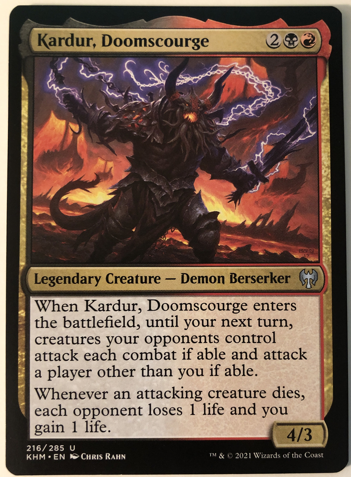 MTG Kardur, Doomscourge Kaldheim 216/285 Regular Uncommon | eBay