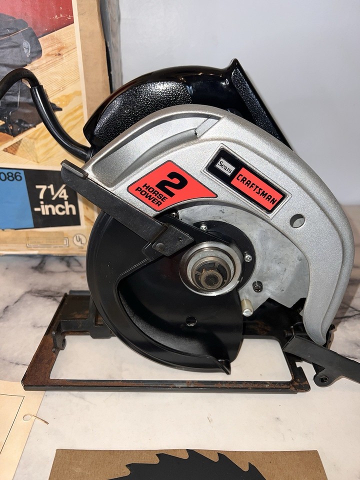 Vintage Sears Craftsman 7-1/4” Circular Saw in Box w/ Blade & Manual ...