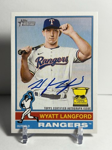 2025 Topps Heritage Wyatt Langford Autograph | eBay.de