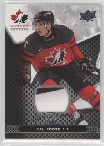 2018 Upper Deck Team Canada Juniors Team Canada Jerseys Cal Foote #6 ...