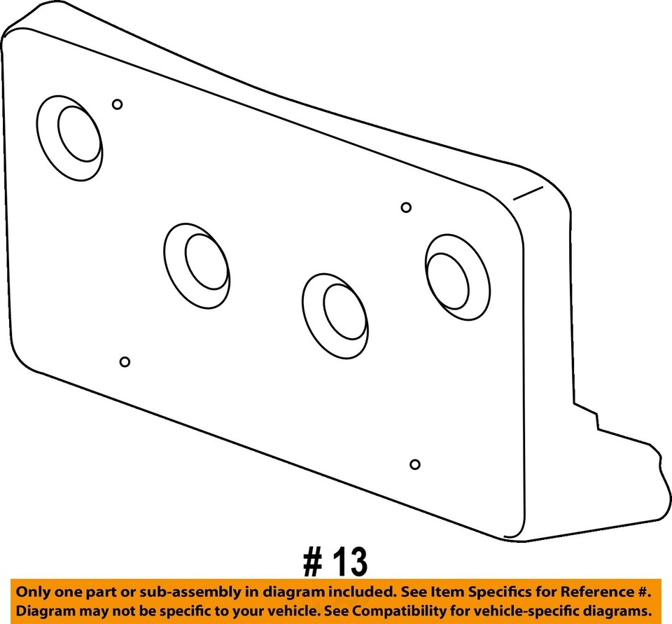 GM OEM 15-20 Tahoe Front Bumper Bumper Components-License Bracket ...