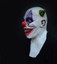 Creepy Evil Scary Halloween Clown Mask Rubber Latex GREEN HORNED CLOWN ...