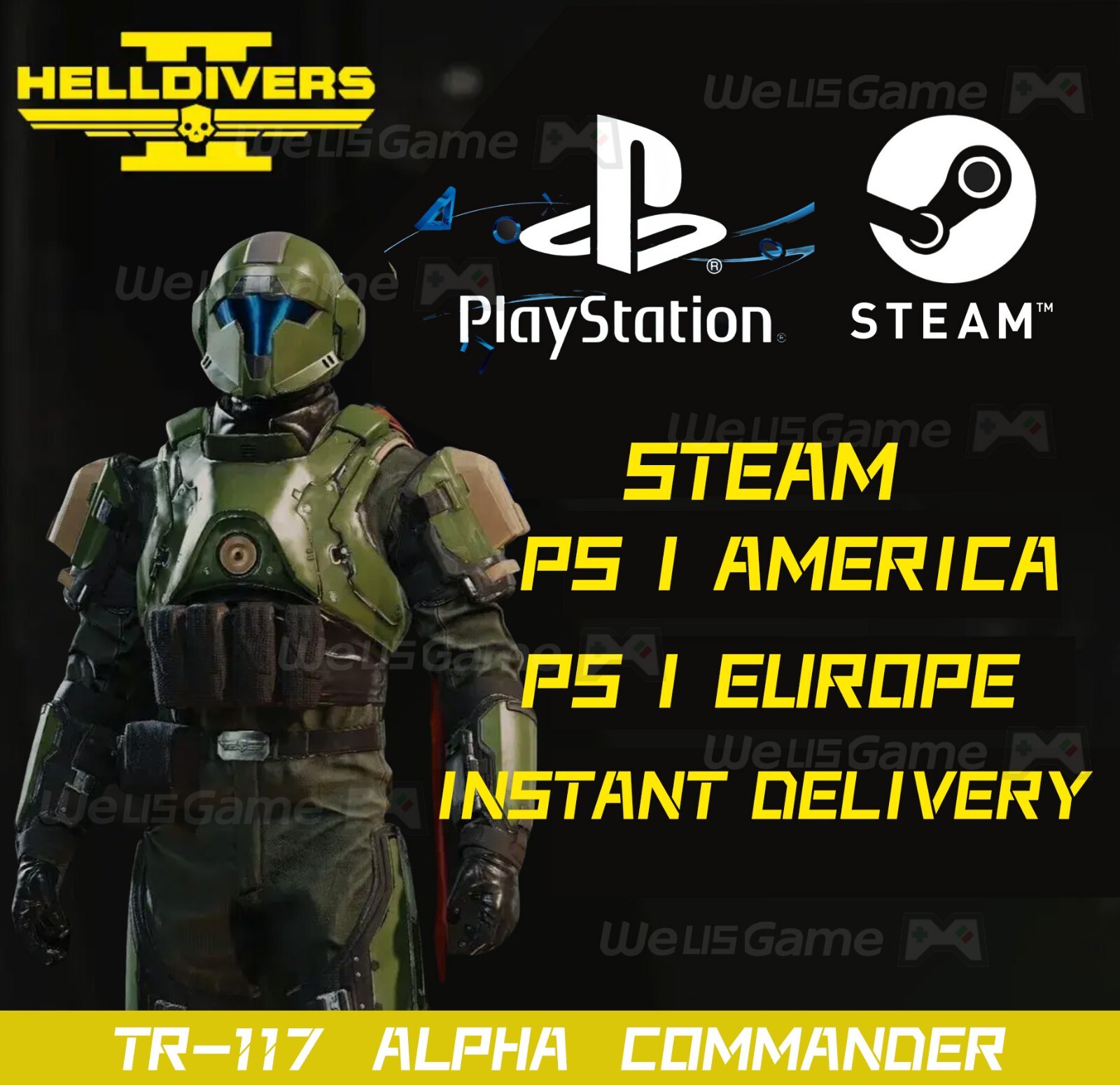 HELLDIVERS 2 TR-117 Alpha Commander Twitch Drops Steam /PS5-Instant ...