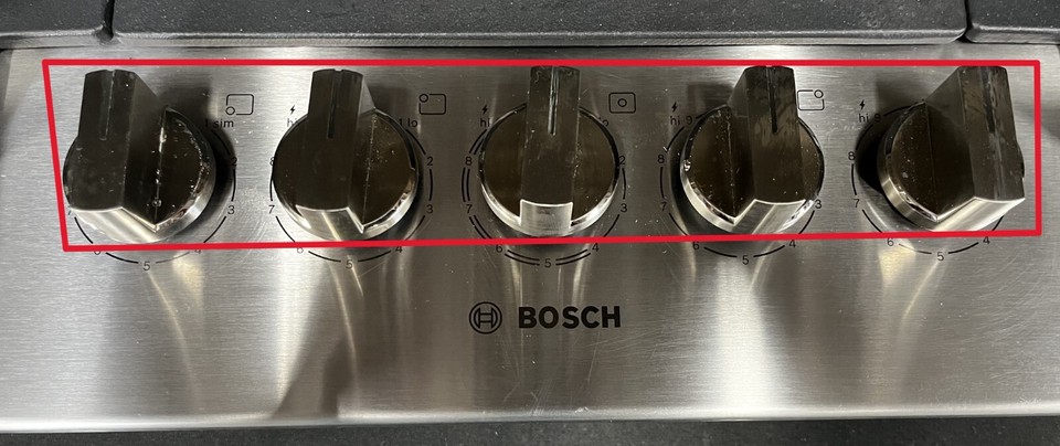 Bosch 800 Series NGM8658UC 36" Gas Cooktop with 5 Sealed Burners, Heavy ...