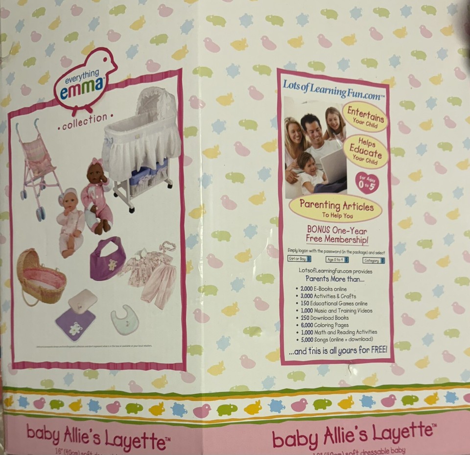 Everything Emma Baby Allie’s Playette 16” Soft Baby w/ Dress & Beige ...
