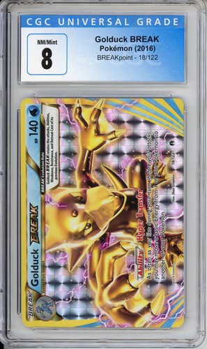 Golduck BREAK - BREAKpoint 18/122 - Pokemon TCG - CGC 8 | eBay