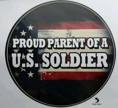 Proud Parent of a US Soldier Decal Car Helmet Window Bumper Sticker ...