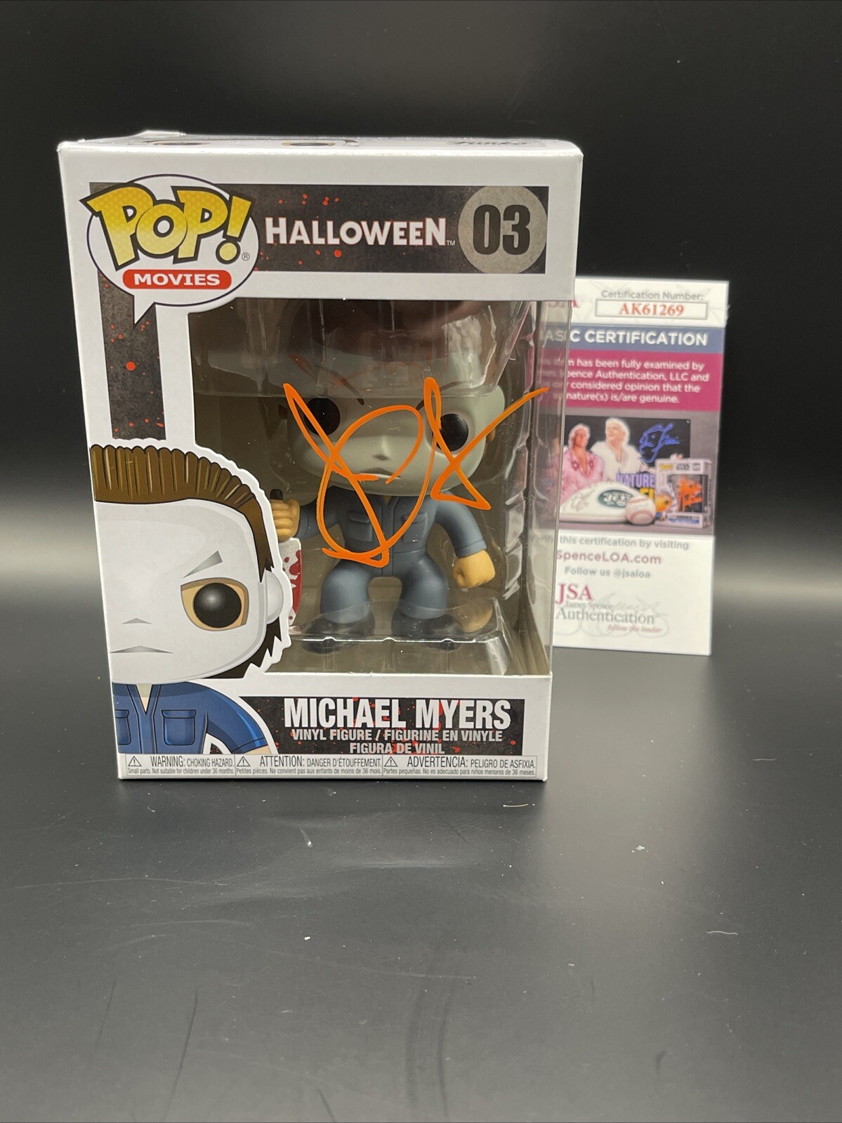 John Carpenter Signed Halloween Funko Pop! #03 Michael Myers Mint ...