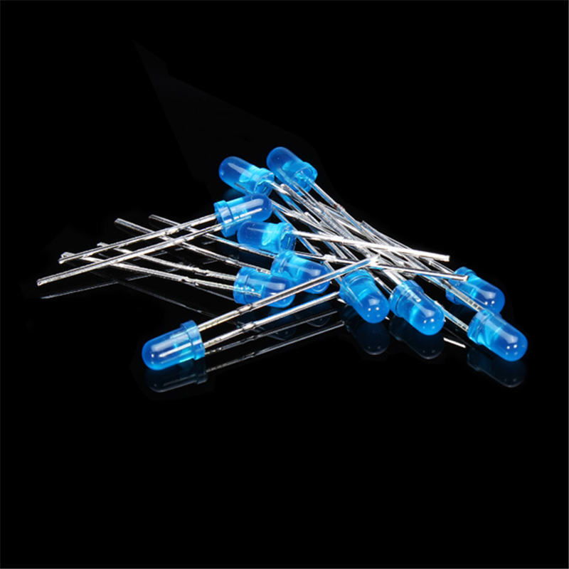 100/500/1000PCS 3mm White Green Red Blue Yellow LED Light Bulb Emitting ...