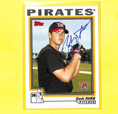 Zach Duke Signed Auto Autograph 2003 Topps Rookie Card #325 Pirates ID1 ...