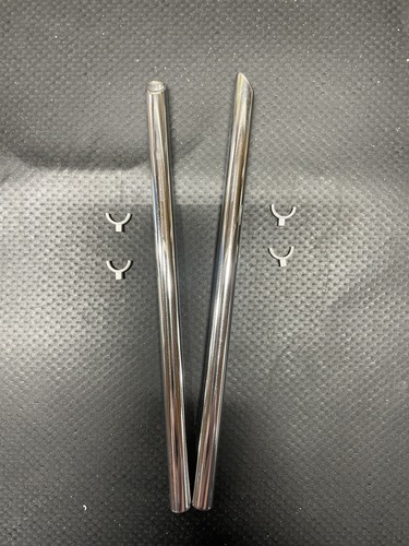 Polished Model Truck Miter Stacks 1/25-1-24 Scale 5” Peterbilt Kenworth ...