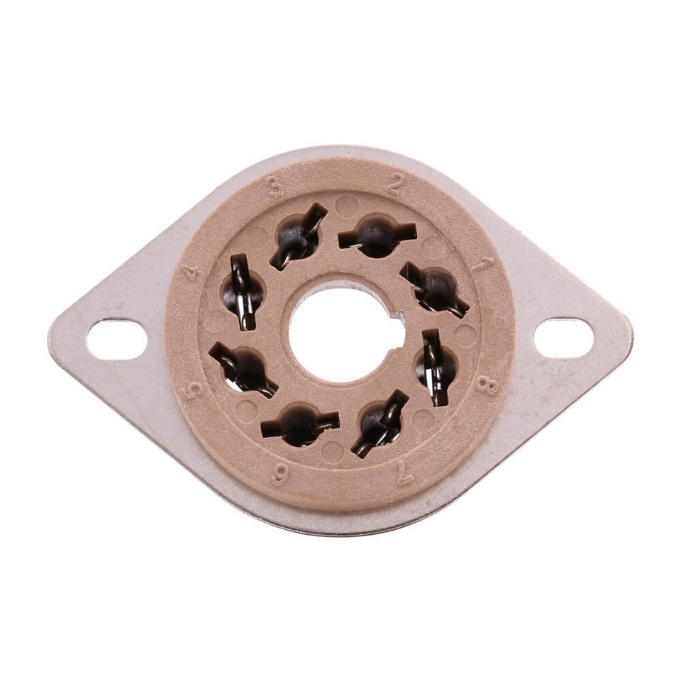 10Pcs 8Pin Octal Vacuum Tube Socket For EL34 6V6 KT88 6550 GZ34 Chassis ...