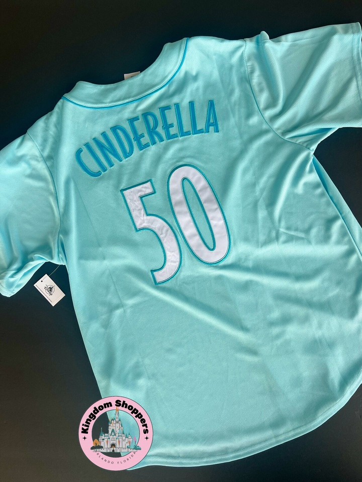 2025 Walt Disney World Cinderella Jaq Gus Gus Baseball Jersey Adult L ...