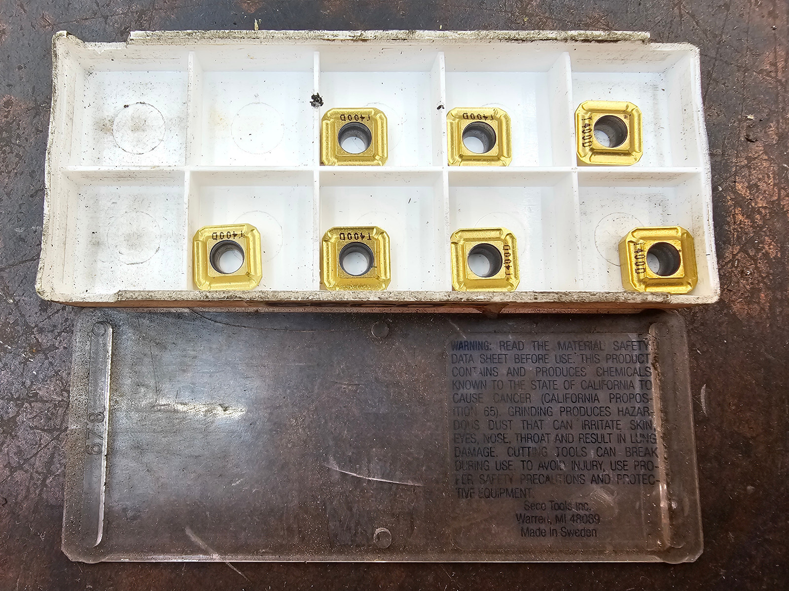 Qty 7 Seco SPGX 0903-C1 SPGX0903-C1 77373 T400D Grade Carbide Inserts ...