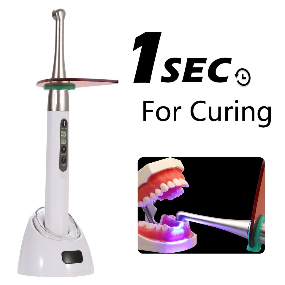 Dental Wireless Cordless LED Cure Curing Light Lamp 2500mw Tool Resin ...