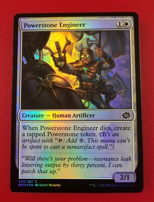 1x Powerstone Engineer | FOIL | The Brothers' War | MTG Magic Cards | eBay