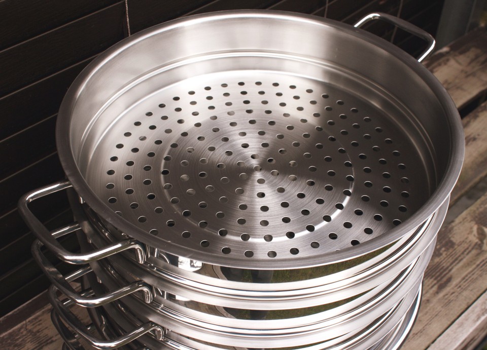 Dumpling Steamer Stainless Steel 6pc Oriental Uzbek Mantovarka ...
