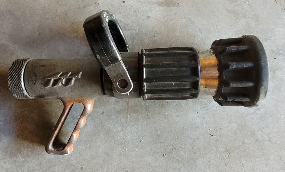 Vintage TFT Fire Hose Nozzle, Task Force Tip 50-350 GPM 16" Pistol Grip ...