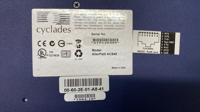 Cyclades AlterPath ACS48 Advanced Console Server for sale online | eBay