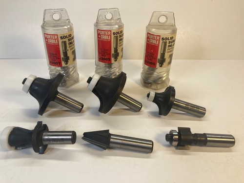 Router Bit Lot - Porter Cable Solid Surface, Carbide Tipped, 1/2 Shank ...
