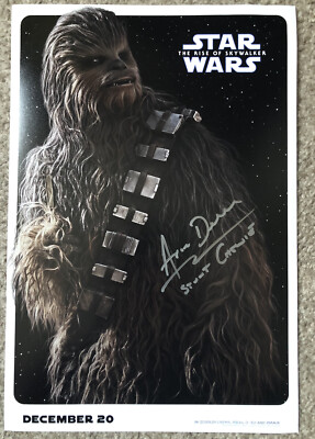 Signed Star Wars Rise Of Skywalker Arie Dekker Chewbacca Stunts Photo ...