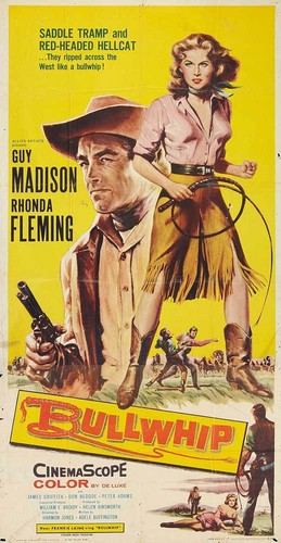 BULLWHIP Movie POSTER 20x40 Guy Madison Rhonda Fleming James Griffith ...