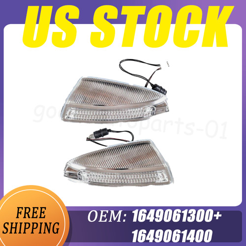 1Pair Door Side Mirror Turn Signal Lamp Light For Mercedes Benz X164 ...