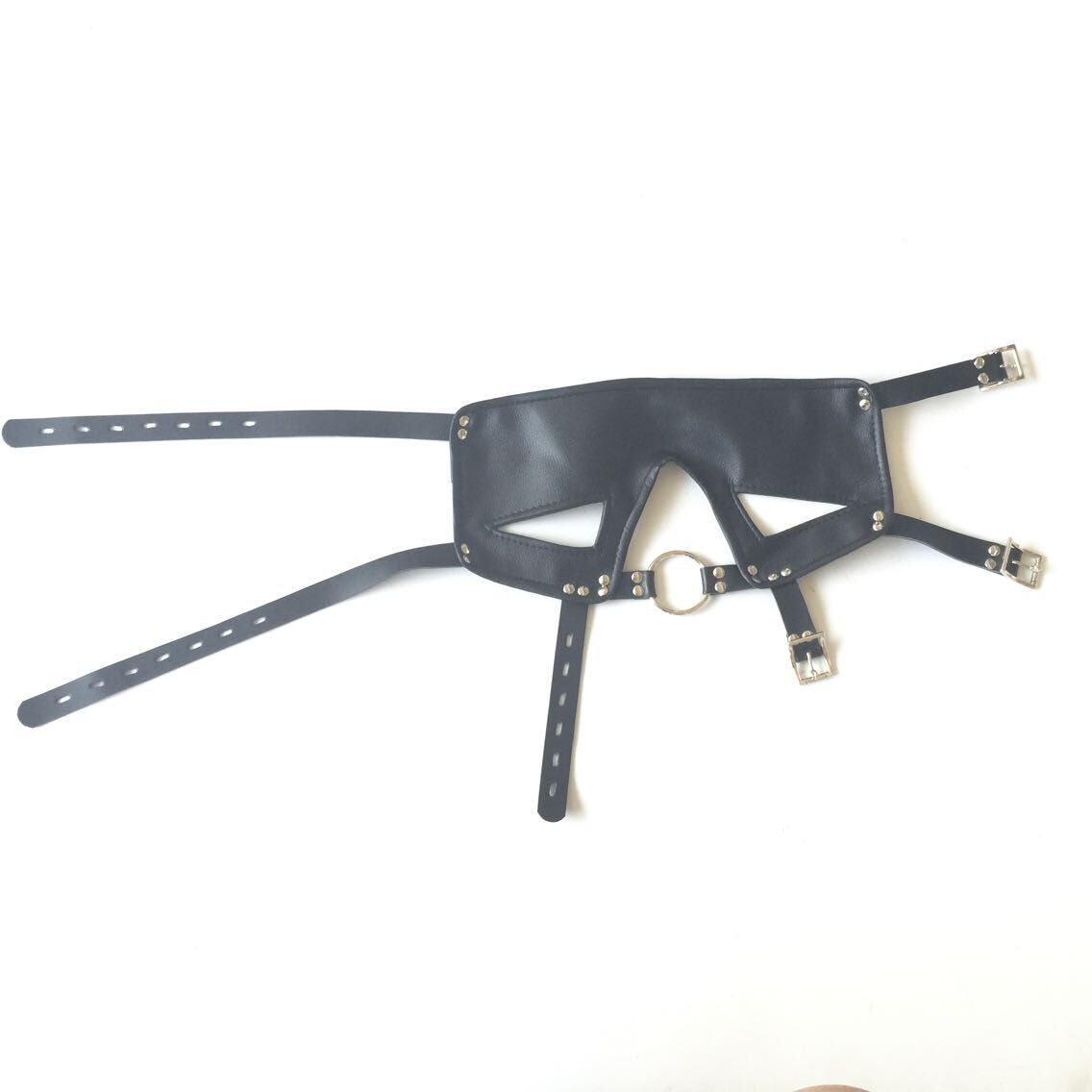 Head Harness Mask with Open Mouth Gag O-Ring Oral Shackle Bondage ...