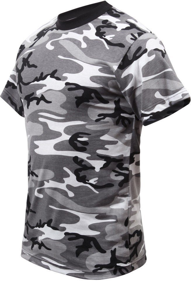 Camo T-Shirt Tactical Tee Short Sleeve Military Army Camouflage Uniform ...